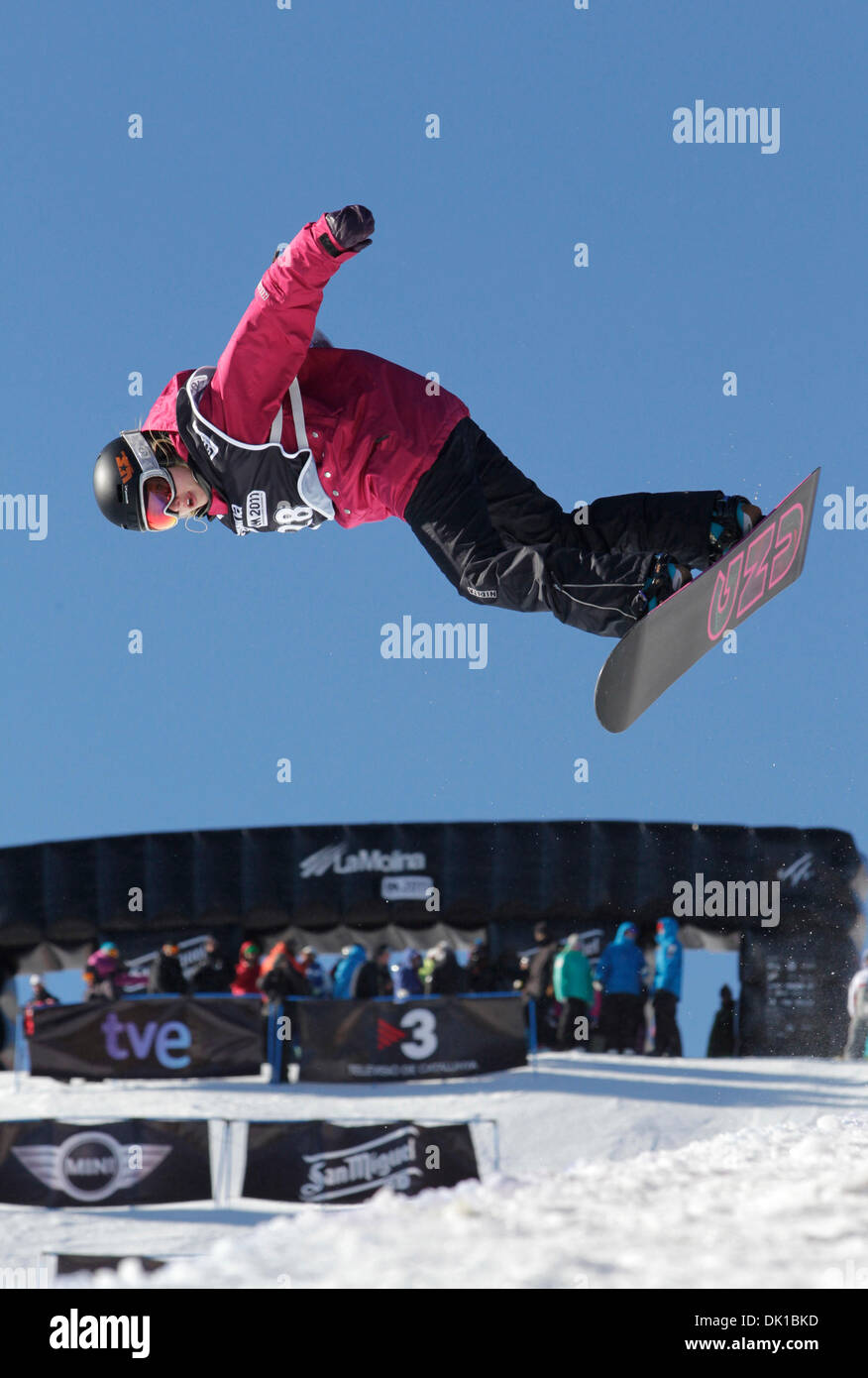 Jan 20, 2011 - La Molina, Spain - CLAIRE BIDEZ of USA competing in the ...