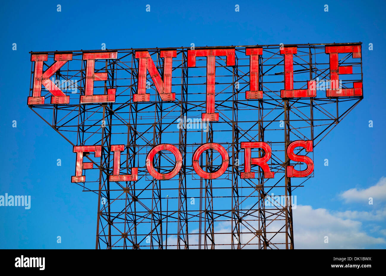 Kentile floors sign Stock Photo - Alamy