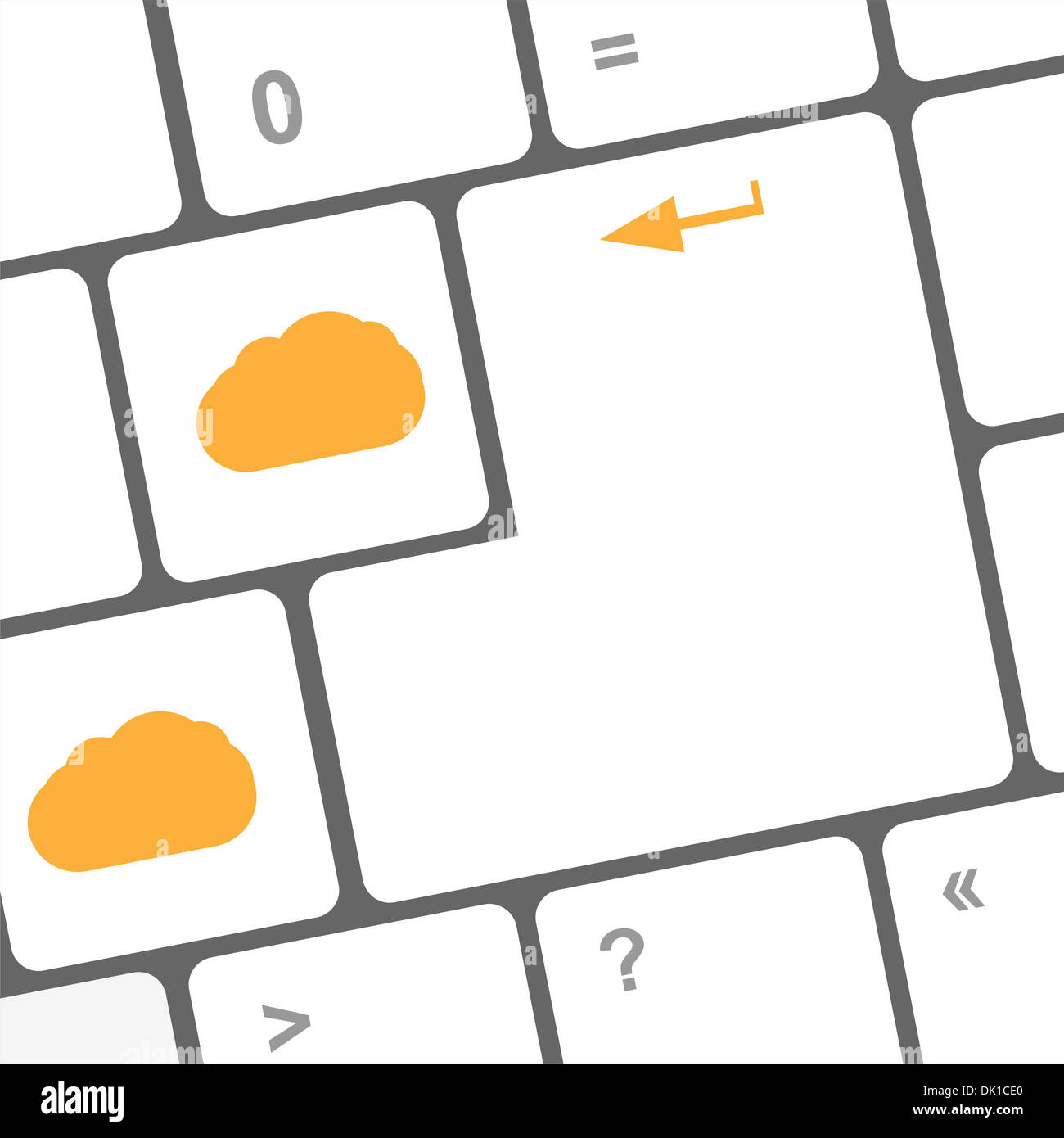 Cloud computing concept on computer keyboard Stock Photo - Alamy