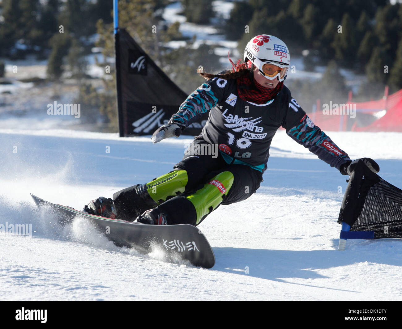 Jan. 22, 2011 - La Molina, Spain - CLAUDIA RIEGLER of Austria competing ...