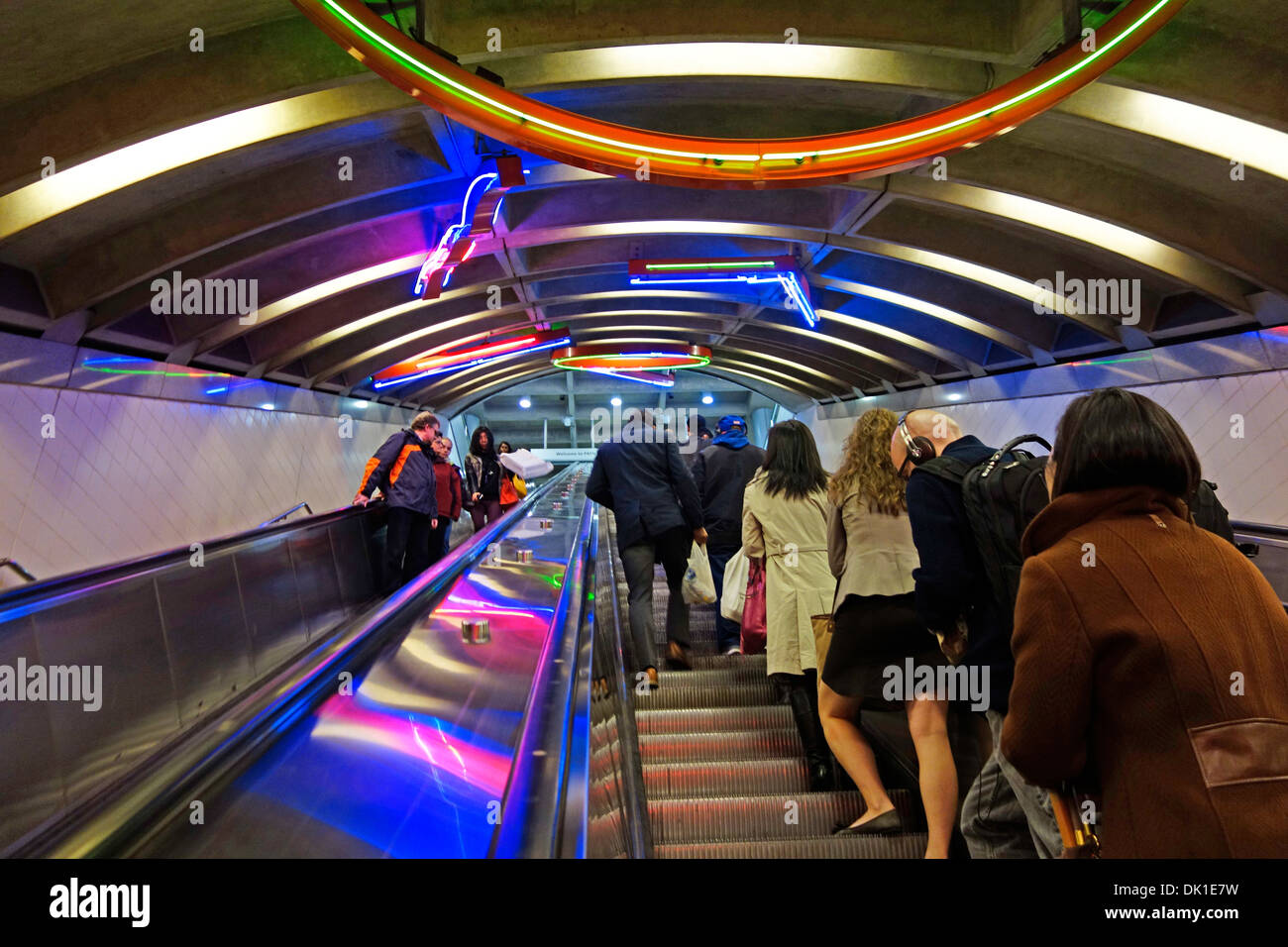 PATH train at World Trade Center Stock Photo - Alamy