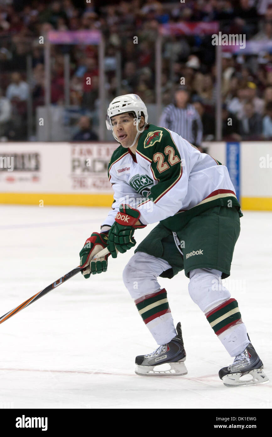 Jan. 22, 2011 - Cleveland, Ohio, U.S - Houston Aeros right winger Jed ...