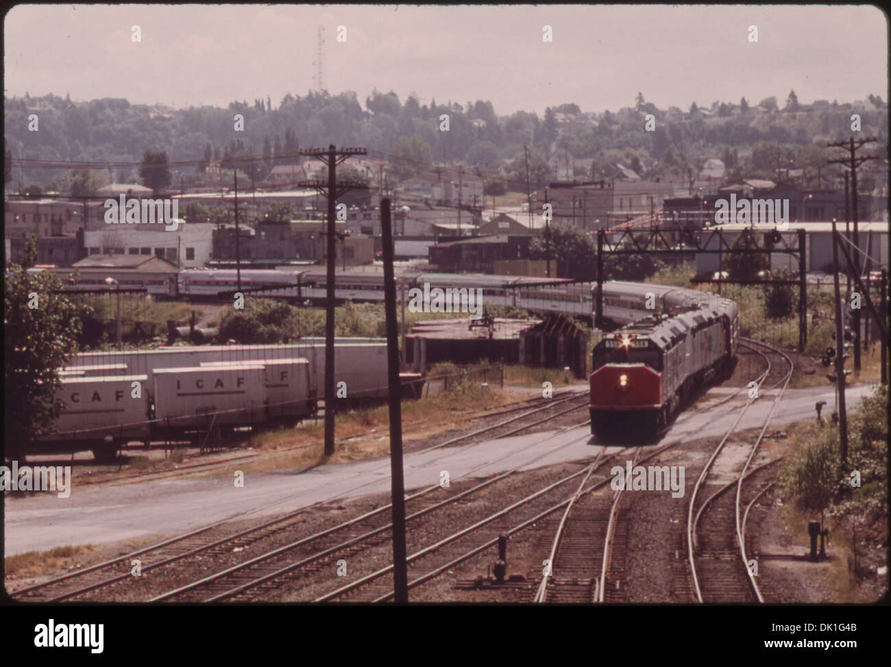 The Coast Starlight train, number 5E11, arrives at the Tacoma ...