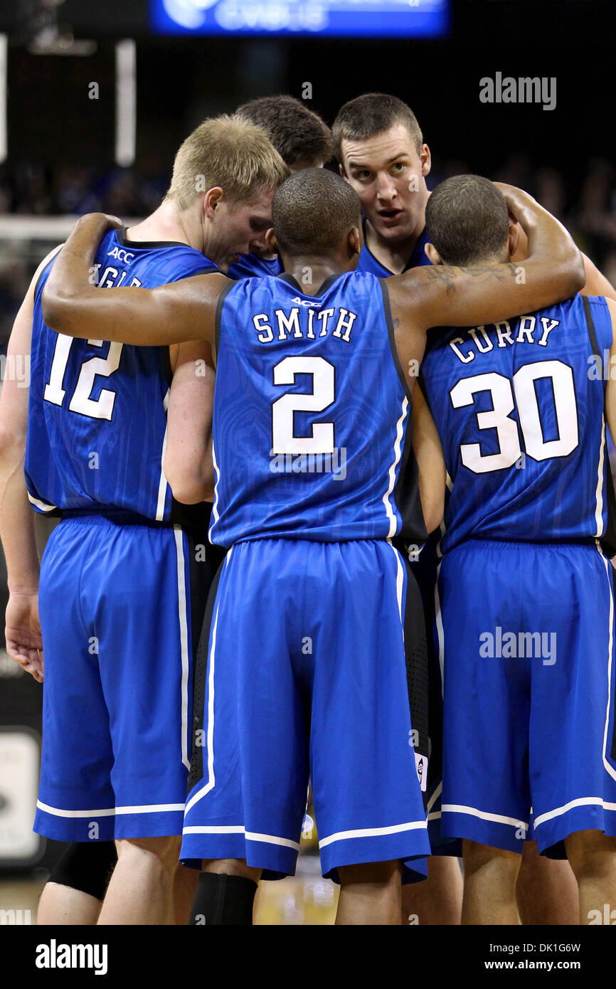 Jan. 22, 2011 - Winston-Salem, North Carolina, U.S - Blue Devil Huddle ...