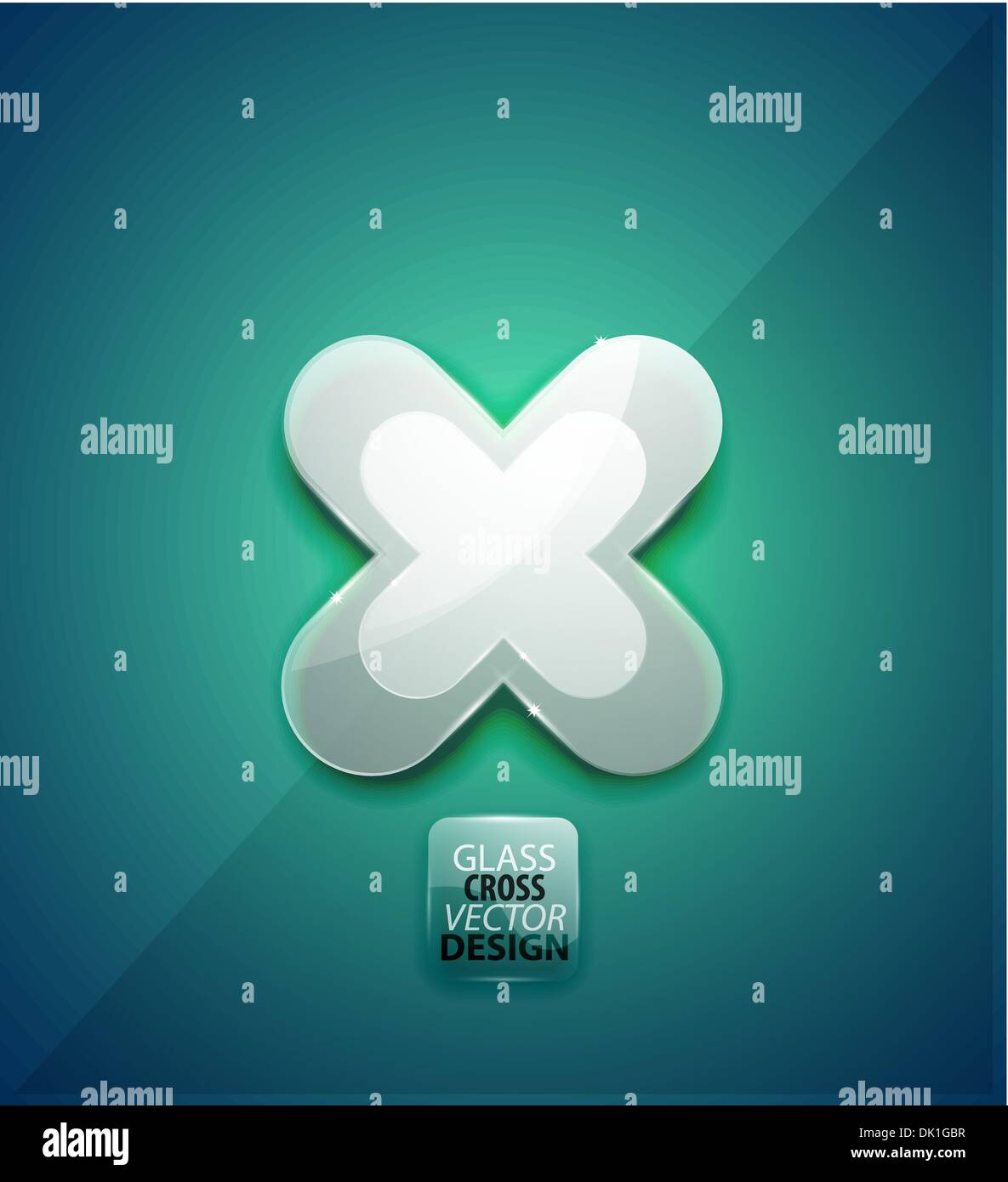 Vector glass transparent cross sign Stock Vector Image & Art - Alamy