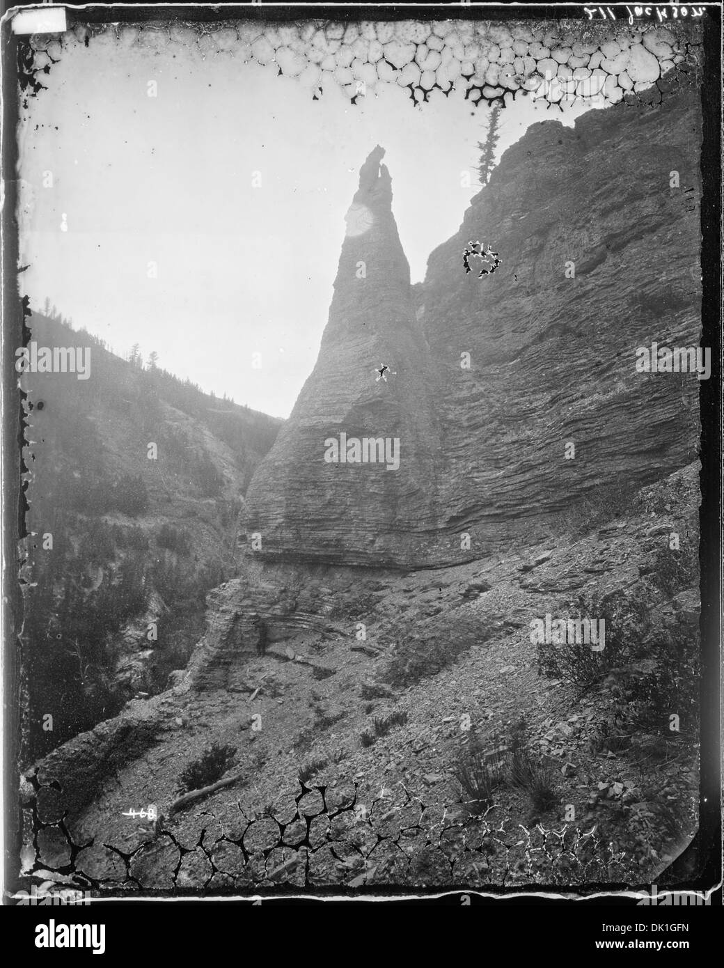 The Needle is a prominent geological feature in Bridger Canyon, located ...