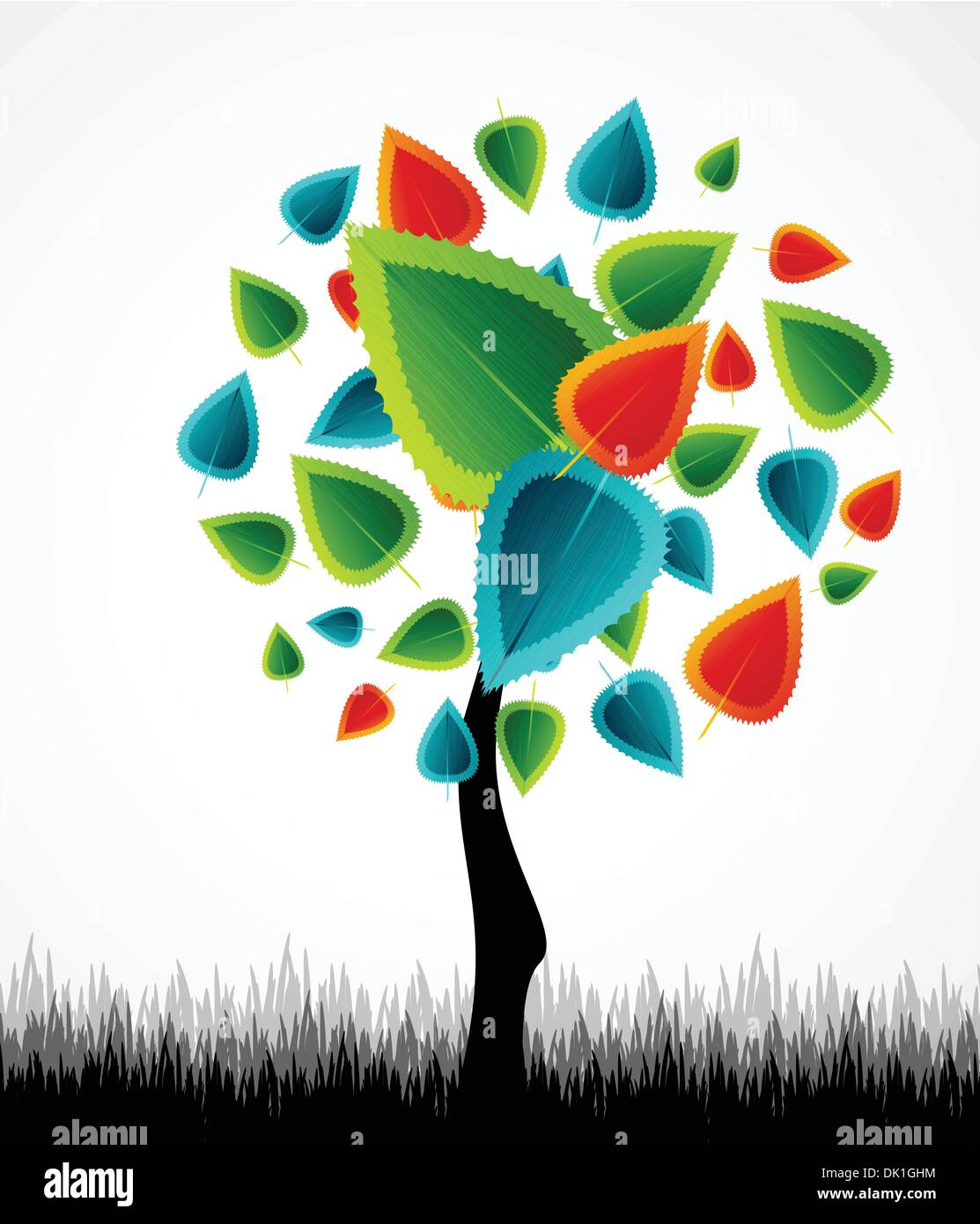 Leaf and tree design Stock Vector Image & Art - Alamy