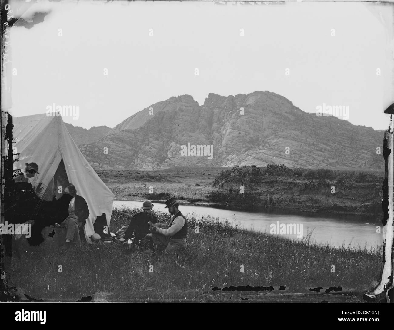 The Twin Peaks, also known as Split Rock, in Fremont County, Wyoming ...