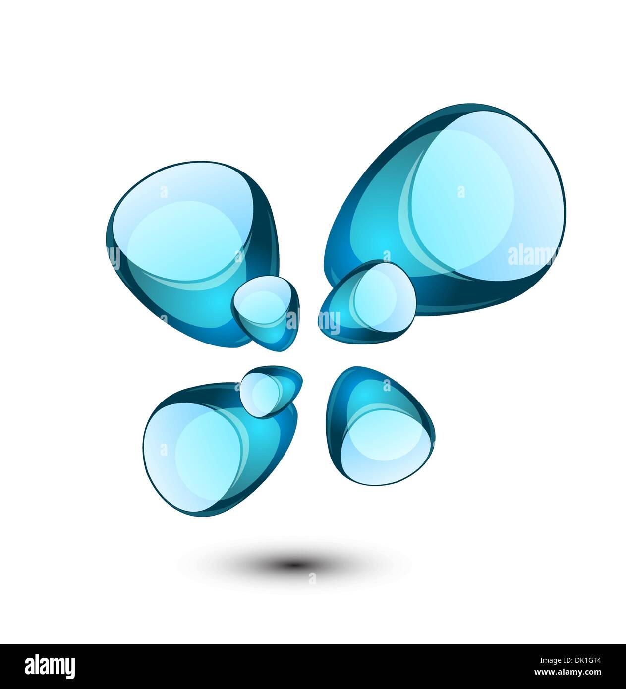 Vector smooth glass shapes design Stock Vector Image & Art - Alamy
