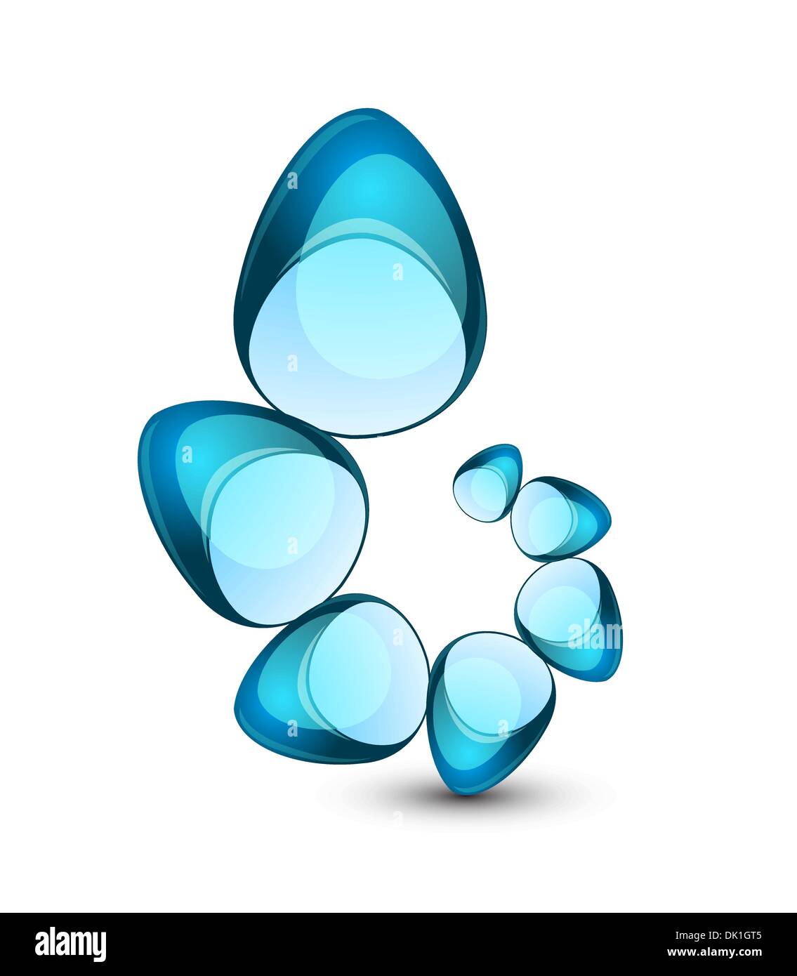 Vector smooth glass shapes design Stock Vector Image & Art - Alamy