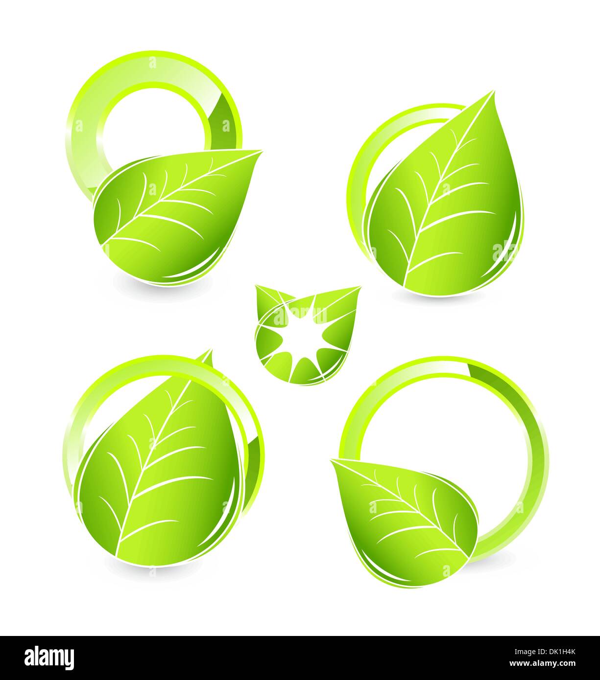 Abstract green nature eco concept Stock Vector Image & Art - Alamy