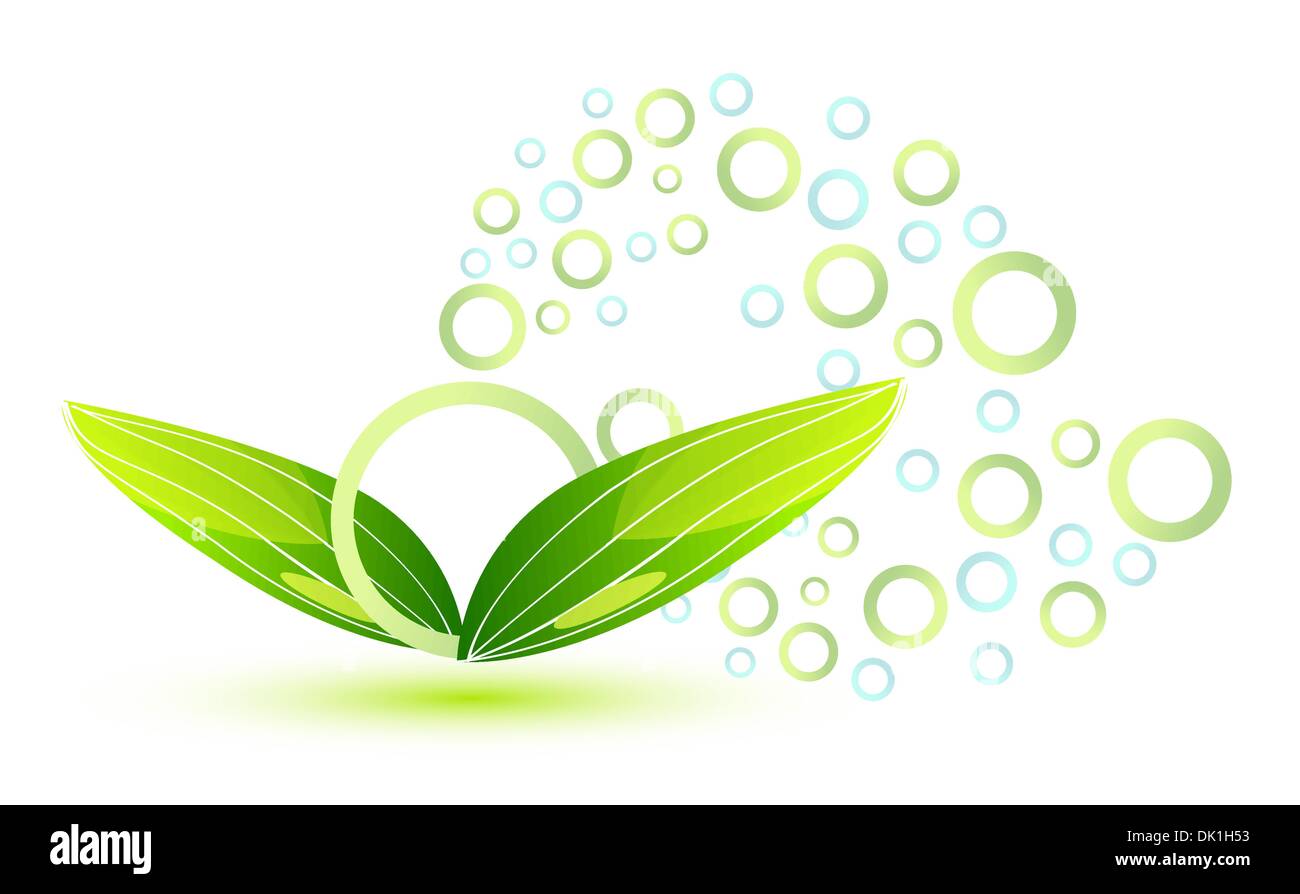 Abstract green nature eco concept Stock Vector Image & Art - Alamy