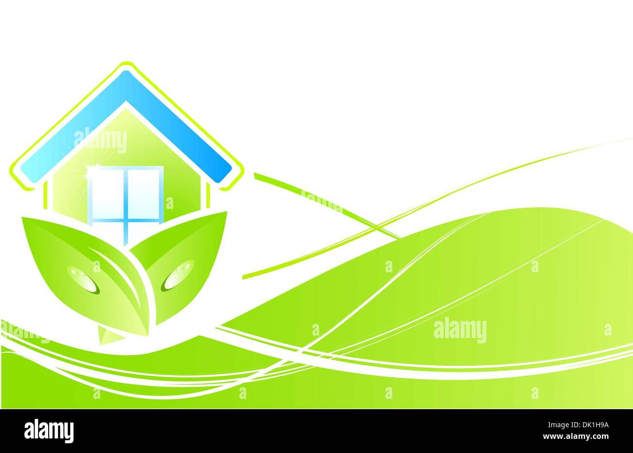 Vector abstract nature home concept Stock Vector Image & Art - Alamy