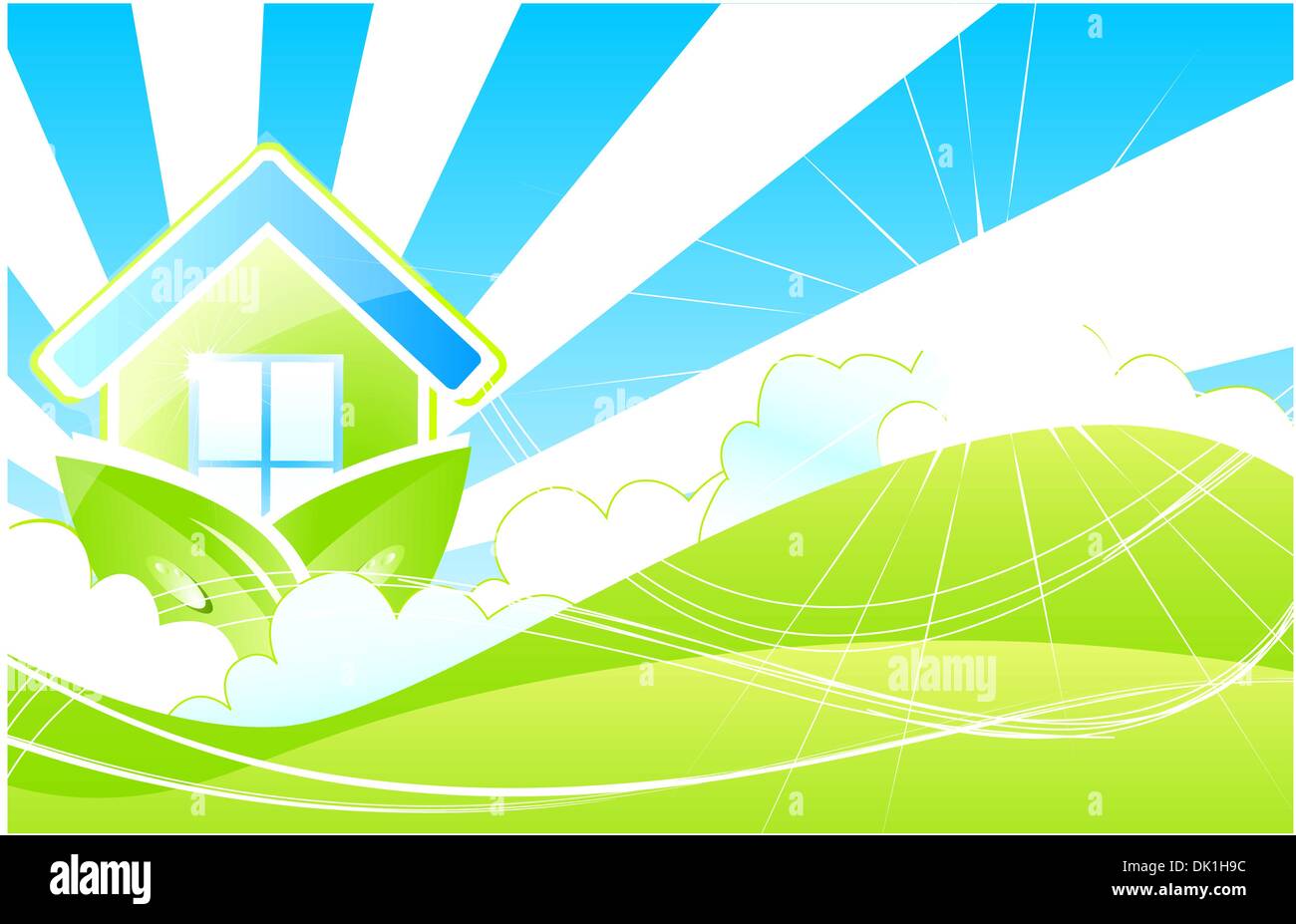 Vector abstract nature home concept Stock Vector Image & Art - Alamy