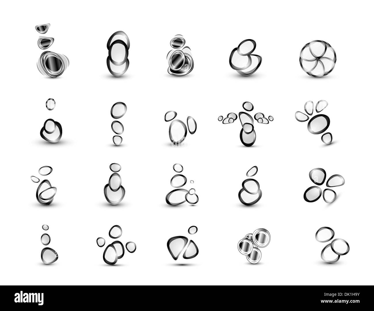 3d vector colorful sphere Black and White Stock Photos & Images - Alamy