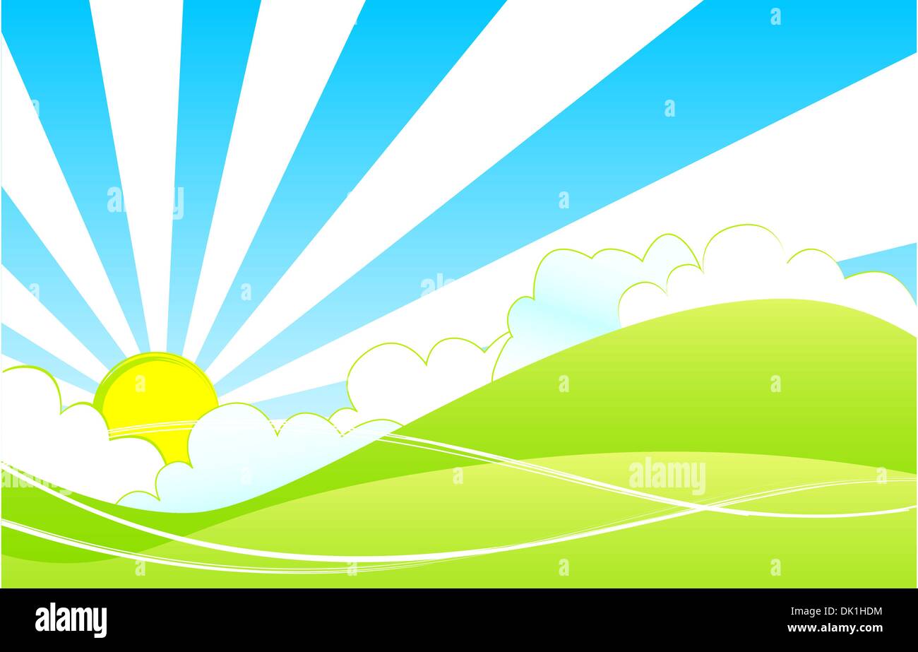 Abstract vector nature land background Stock Vector Image & Art - Alamy