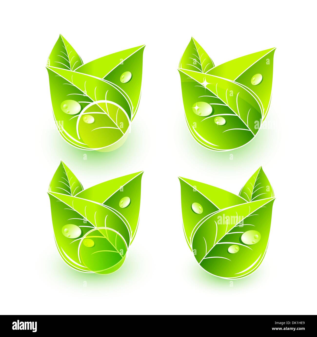 Abstract green nature eco concept Stock Vector Image & Art - Alamy