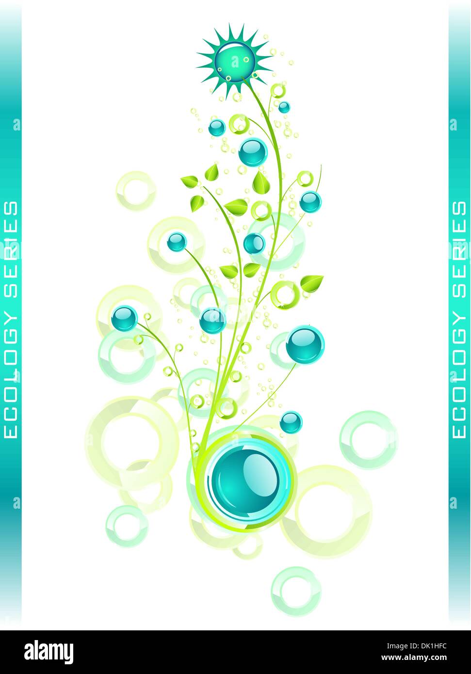 Abstract green nature eco concept Stock Vector Image & Art - Alamy