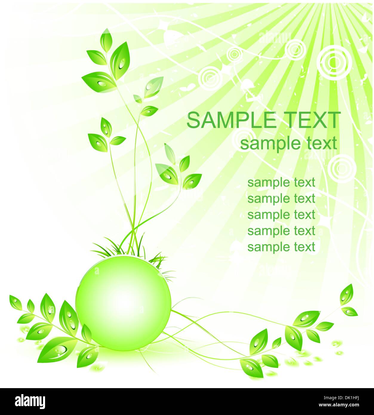 Abstract green nature eco concept Stock Vector Image & Art - Alamy