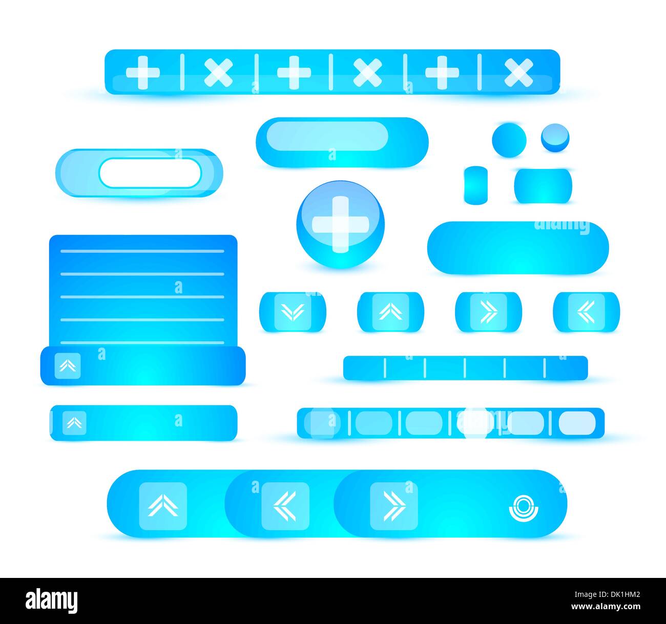 Blue login form template design Cut Out Stock Images & Pictures - Alamy