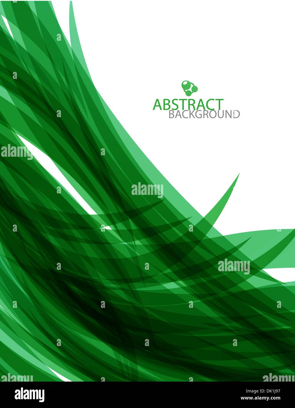 Vector abstract green wavy lines design Stock Vector Image & Art - Alamy