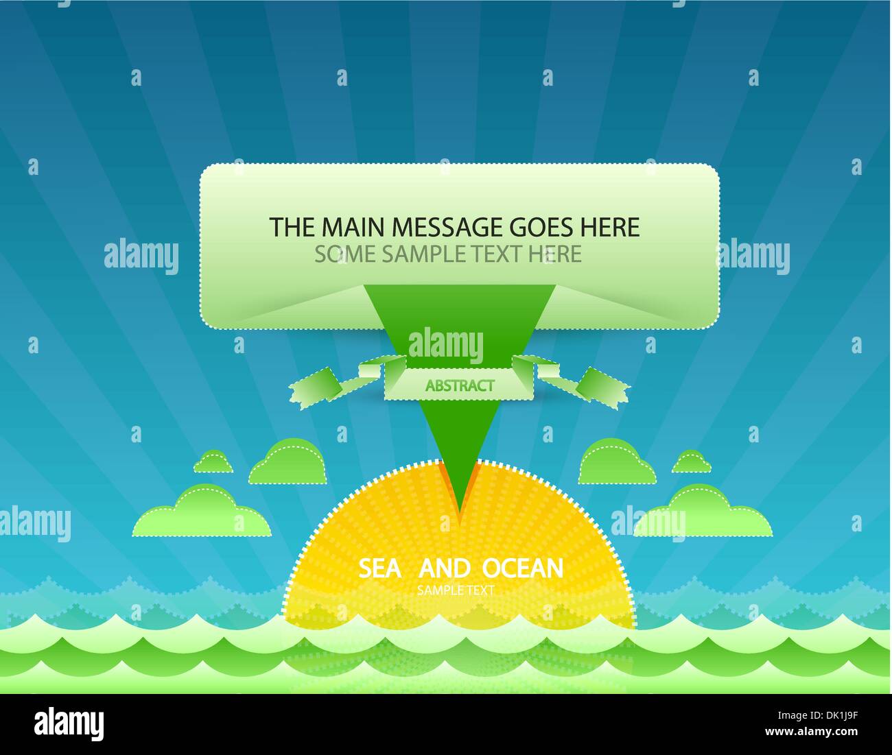 Sea marine vector message background Stock Vector Image & Art - Alamy