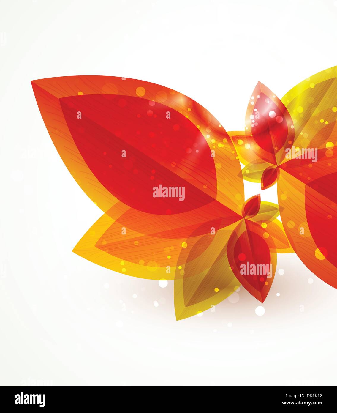 Orange leaves. Vector illustration for your design Stock Vector Image ...