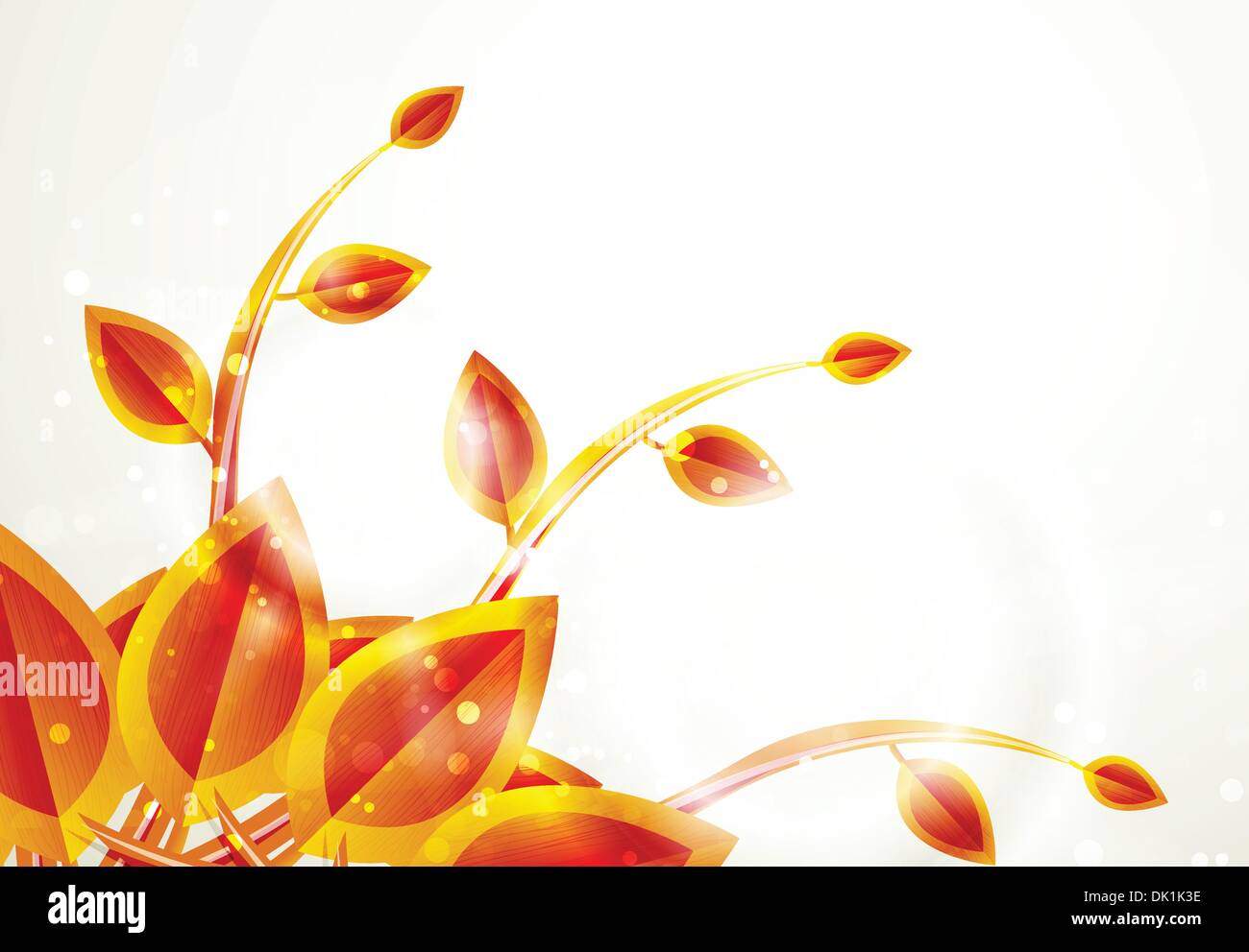 Orange leaves. Vector illustration for your design Stock Vector Image ...