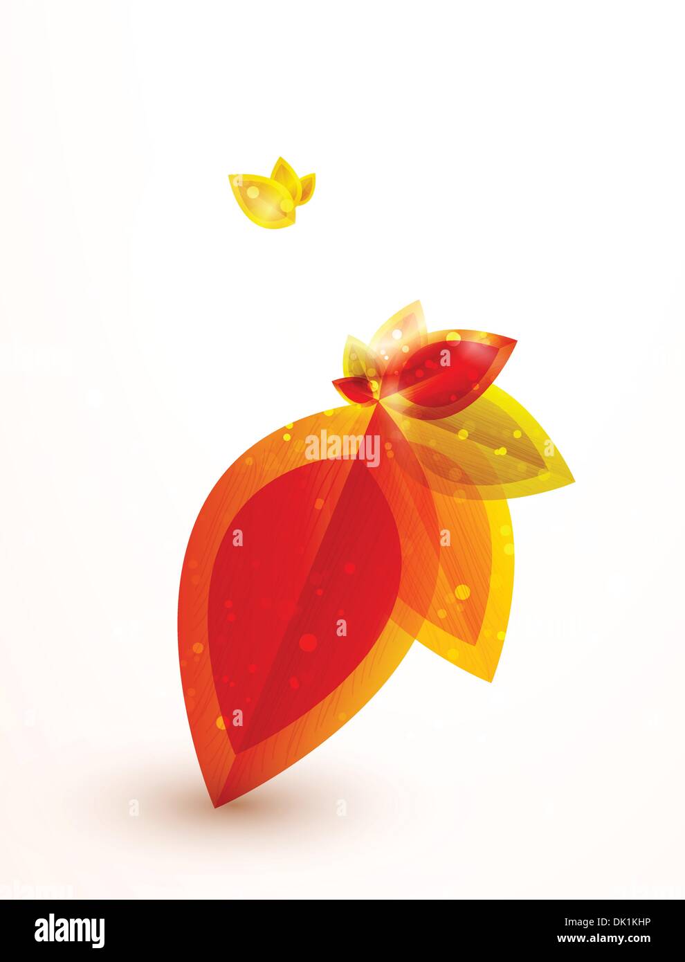 Orange leaves. Vector illustration for your design Stock Vector Image ...