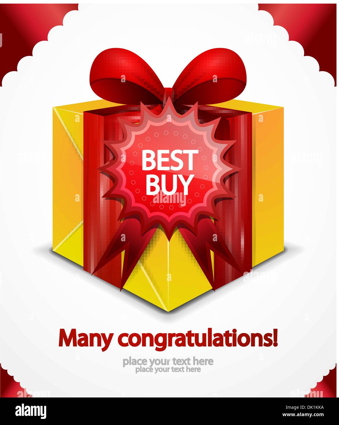 Promo poster with color gift boxes. Vector Stock Vector Image & Art - Alamy