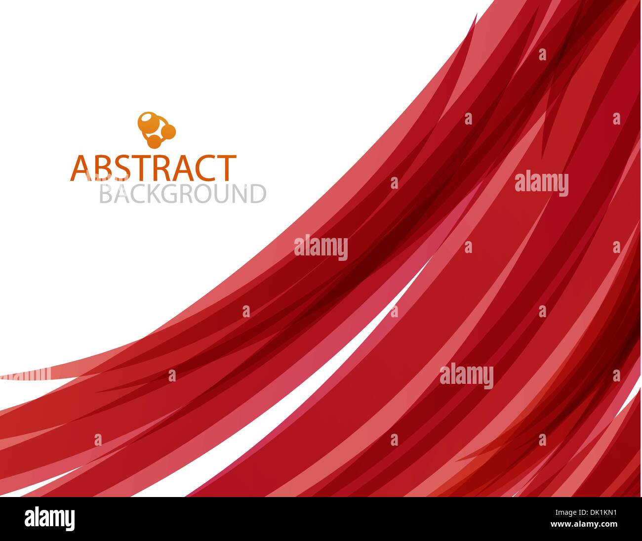 Vector red wave abstract design template on white Stock Vector Image ...