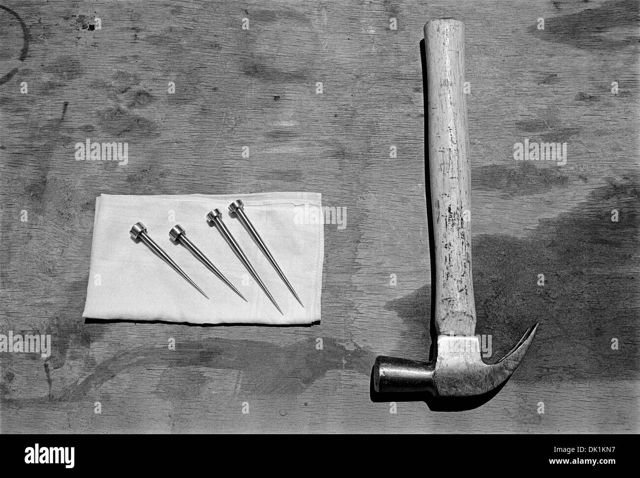 Cutud; San Fernando; Pampanga; Philippines - March 29, 2013: Hammer and ...