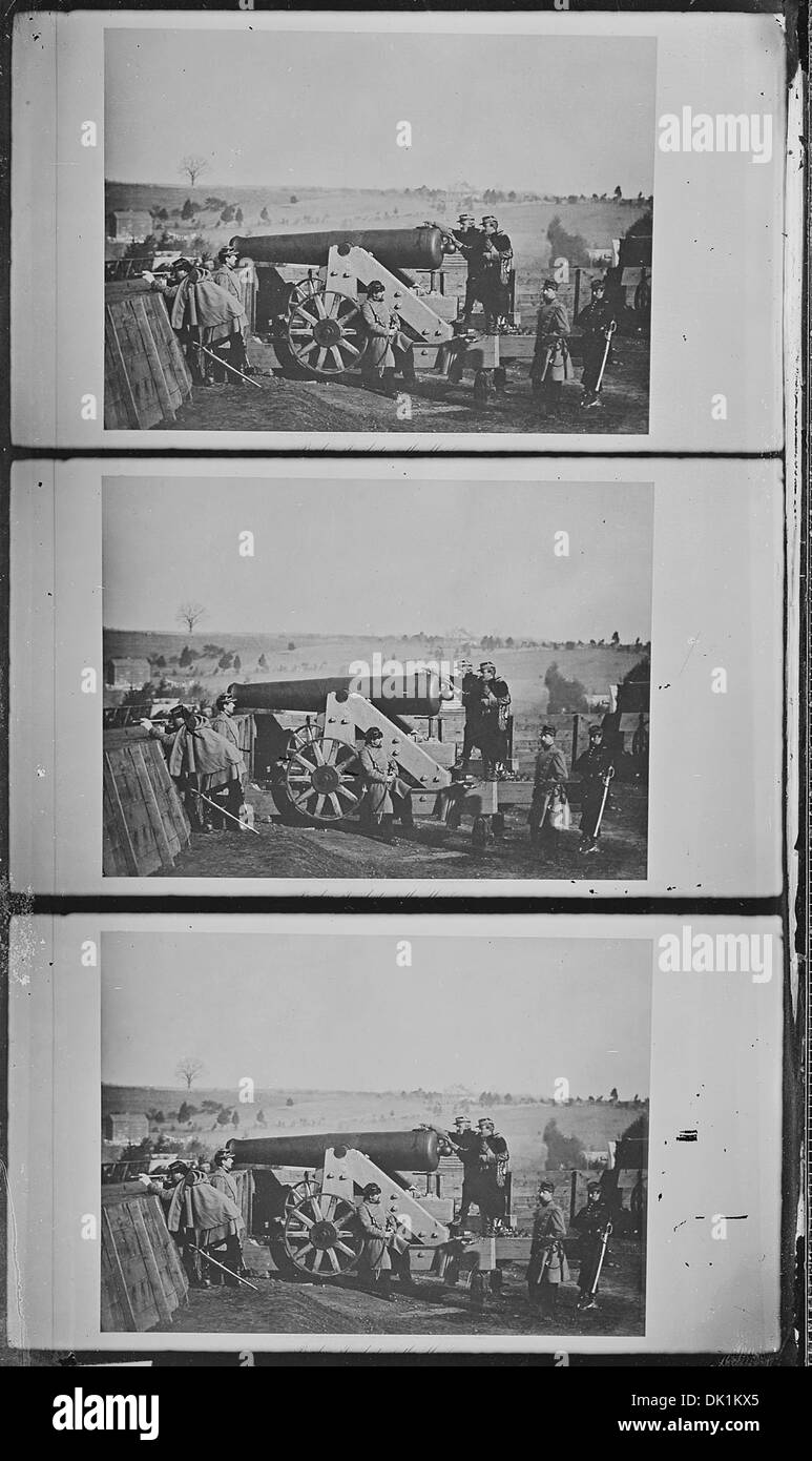 This image shows a view of either Fort Totten or Fort Gaines, both part ...