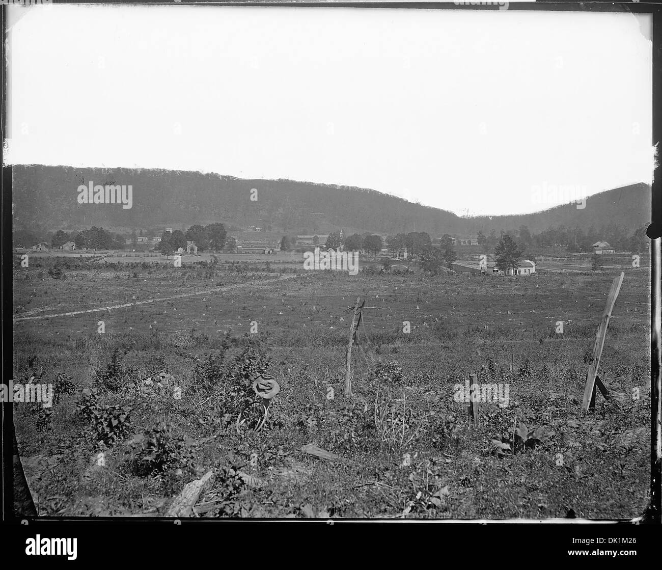 This historical photograph captures a view of Ringgold, Georgia, during ...