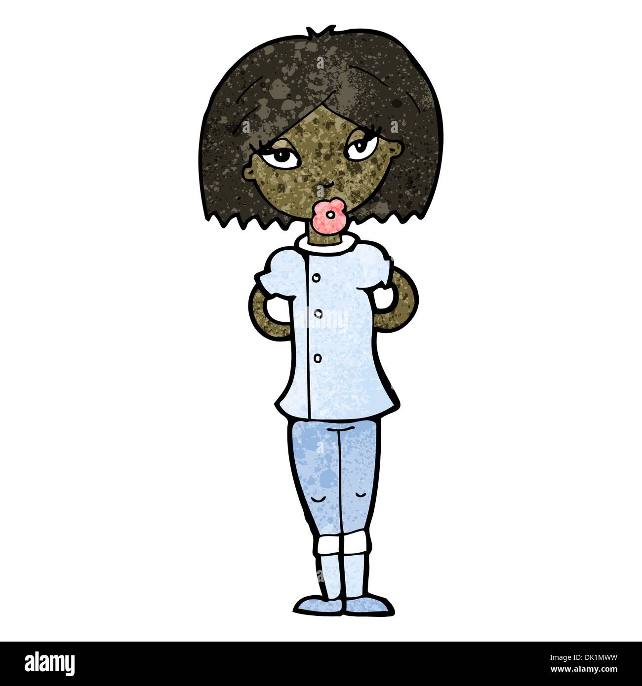 Cartoon illustration funny female nurse hi-res stock photography and ...