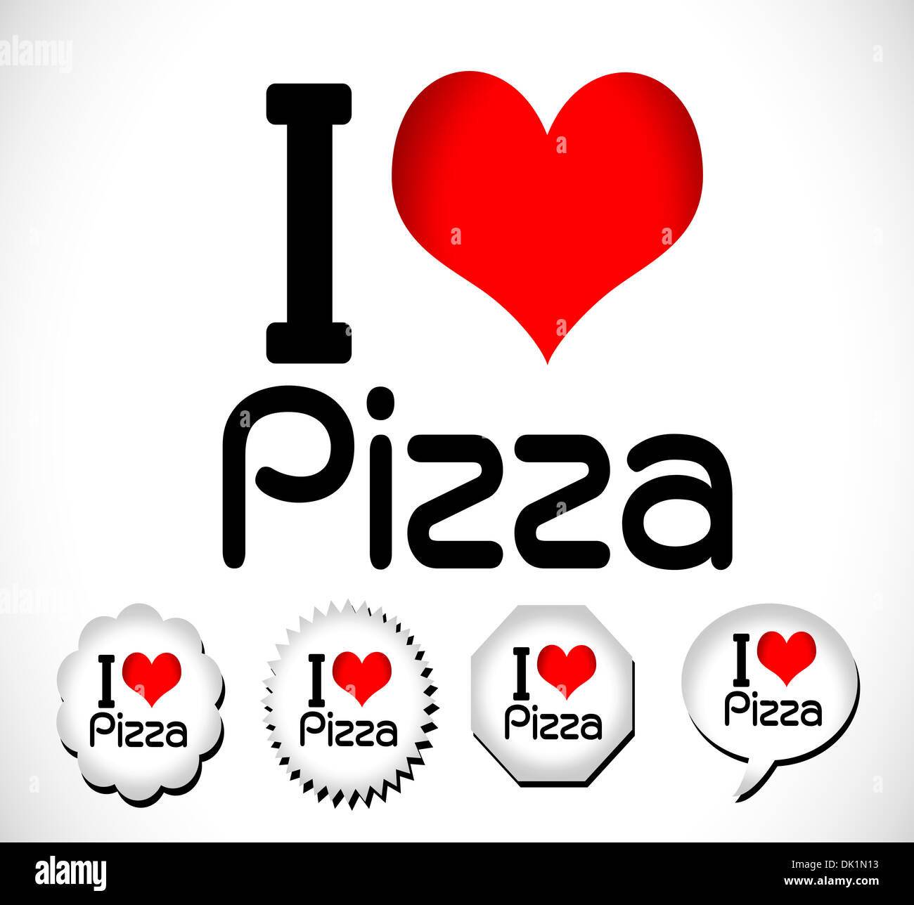 I Love Food idea Stock Photo - Alamy