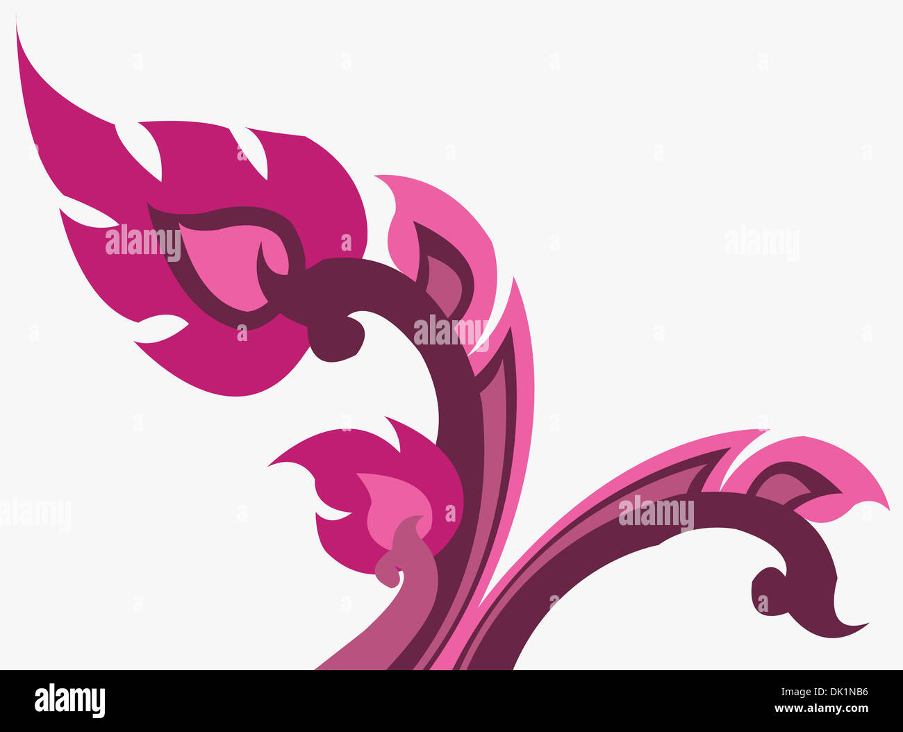 Thai Arts line design Stock Photo - Alamy