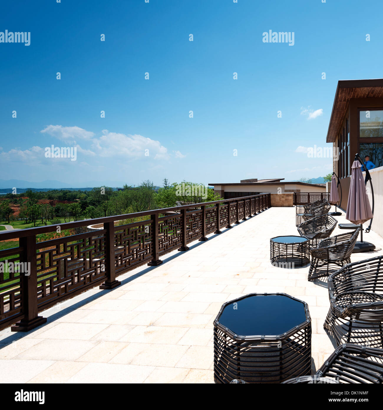 Front view terrace furniture hi-res stock photography and images - Alamy