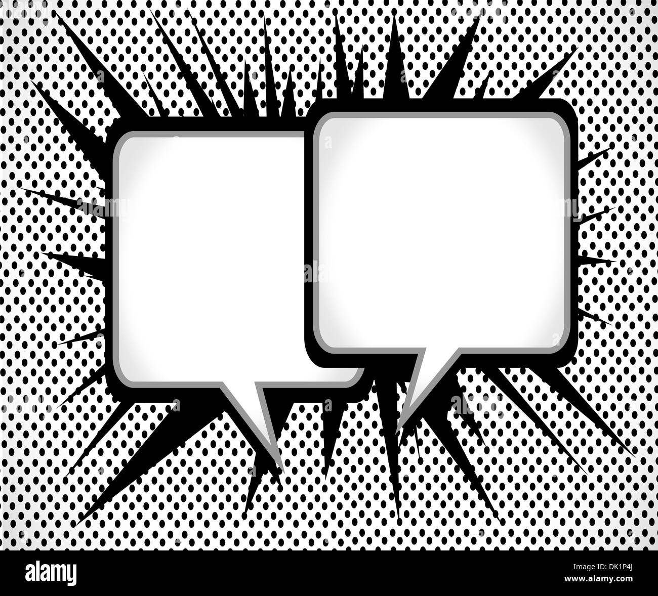 Blank empty speech bubbles Stock Photo - Alamy