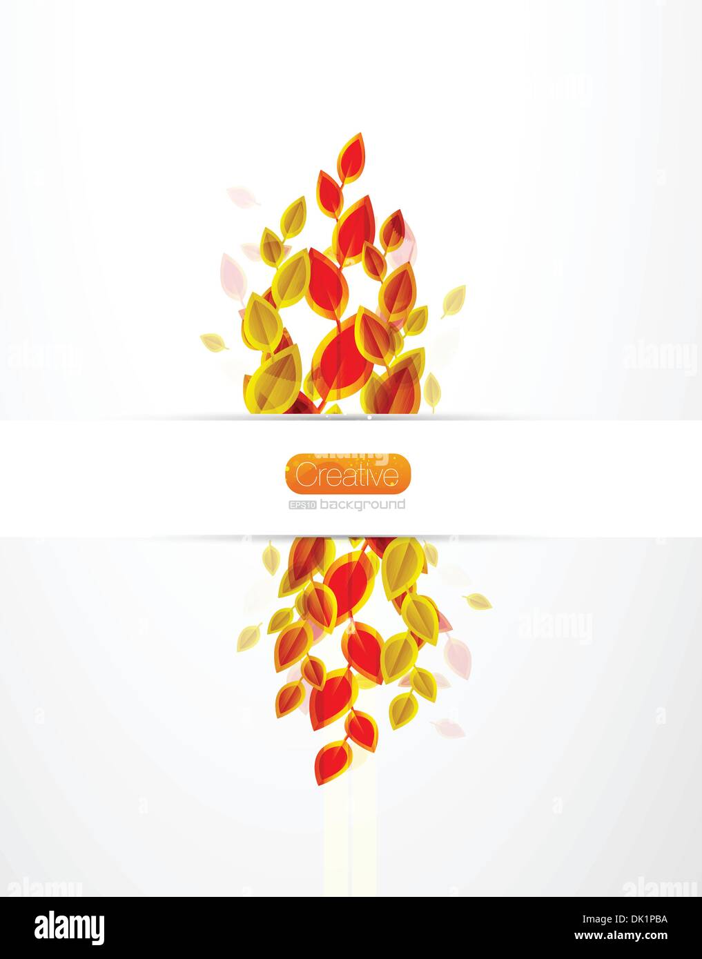 Orange leaves. Vector illustration for your design Stock Vector Image ...