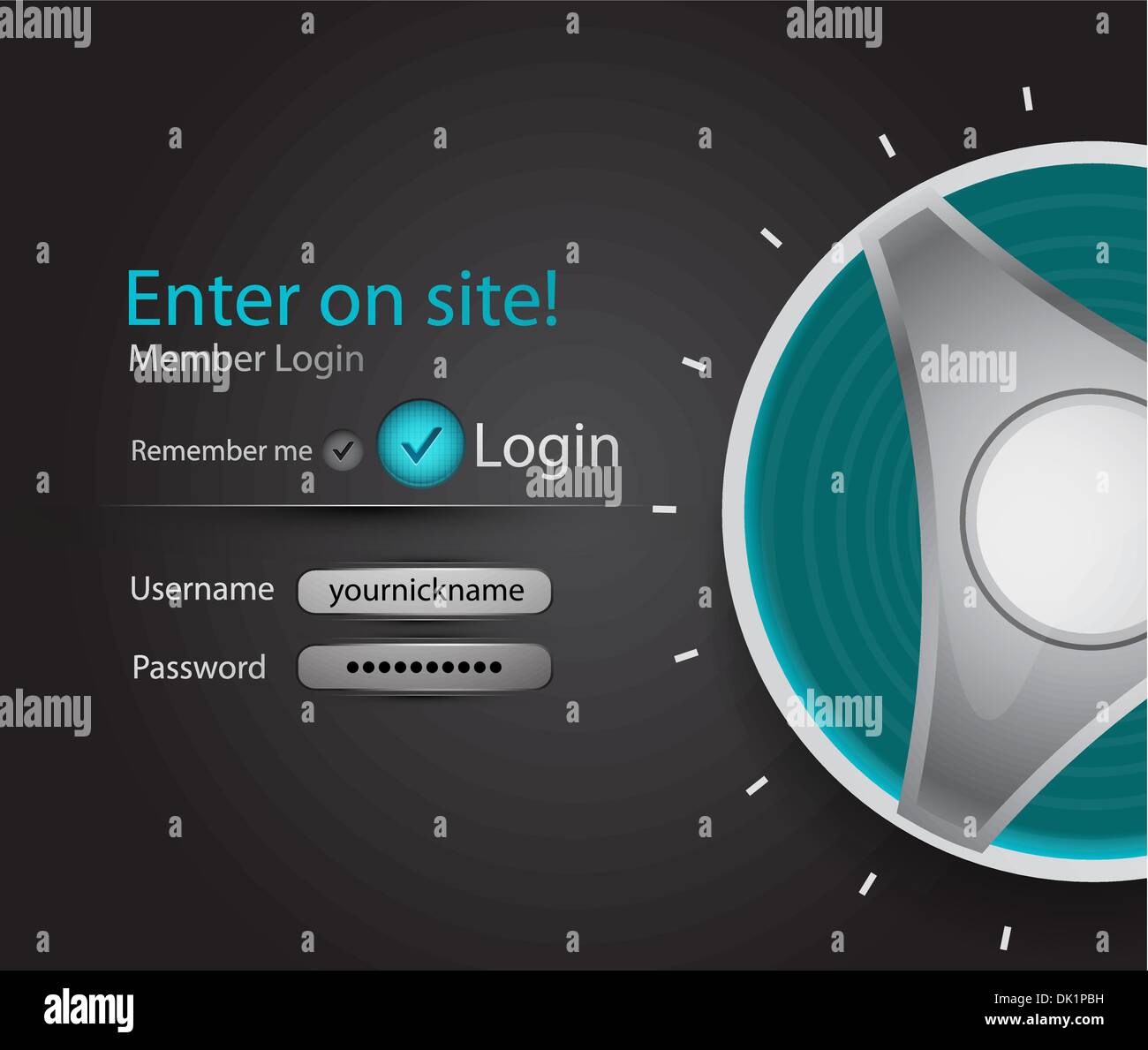 Vector techno login page background Stock Vector Image & Art - Alamy