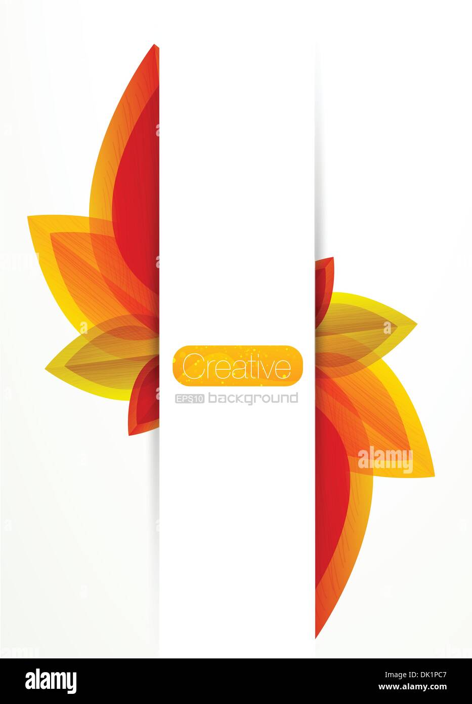 Orange leaves. Vector illustration for your design Stock Vector Image ...