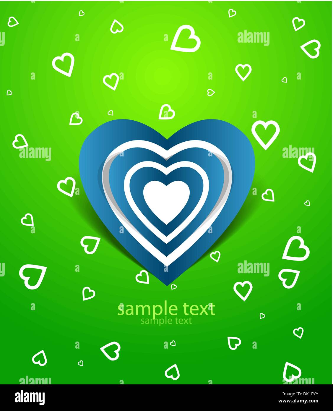 Vector abstract background with heart at the center Stock Vector Image ...