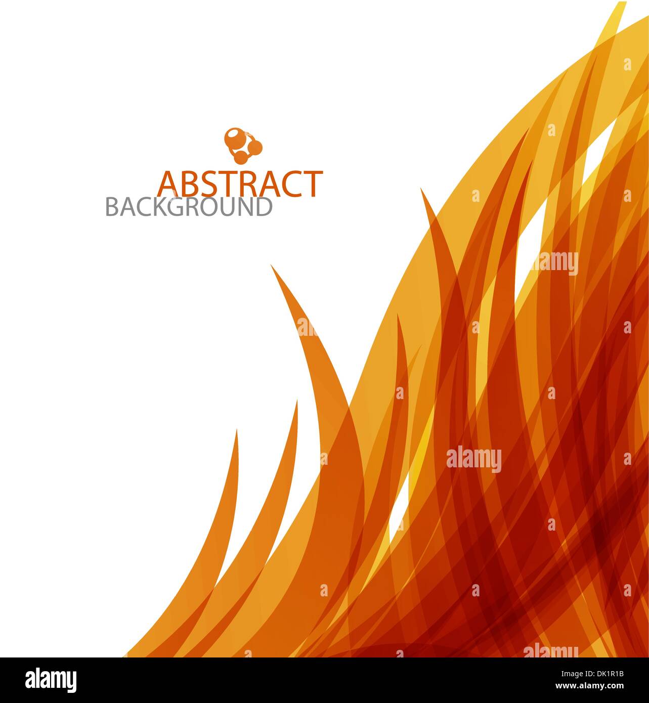 vector orange wave fire abstract background Stock Vector Image & Art ...