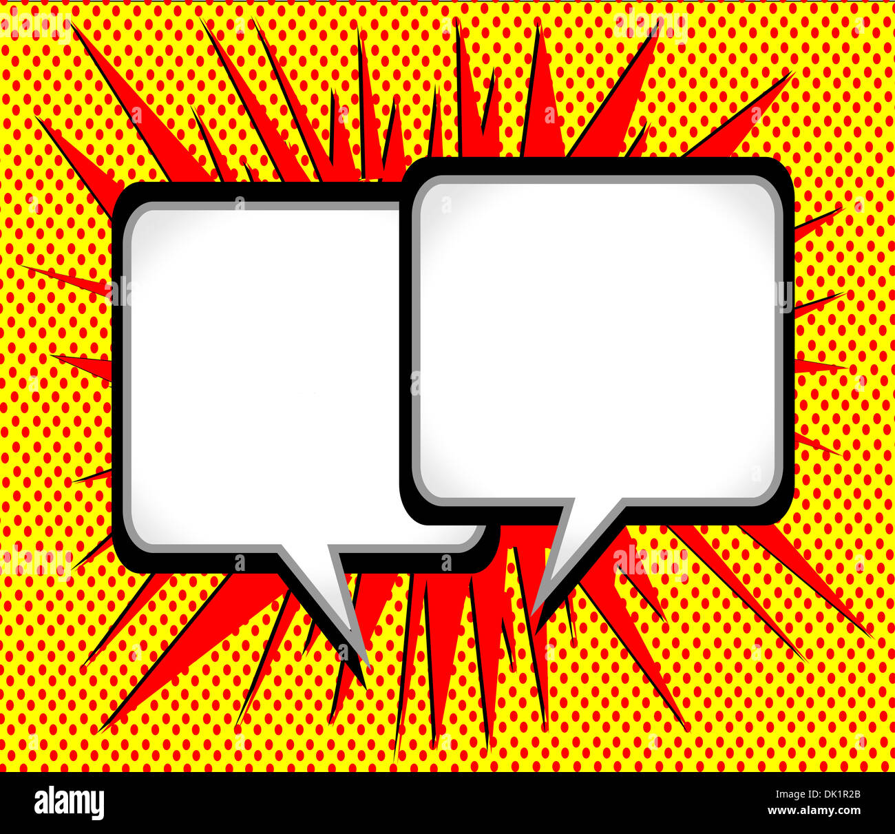 Blank empty speech bubbles Stock Photo - Alamy