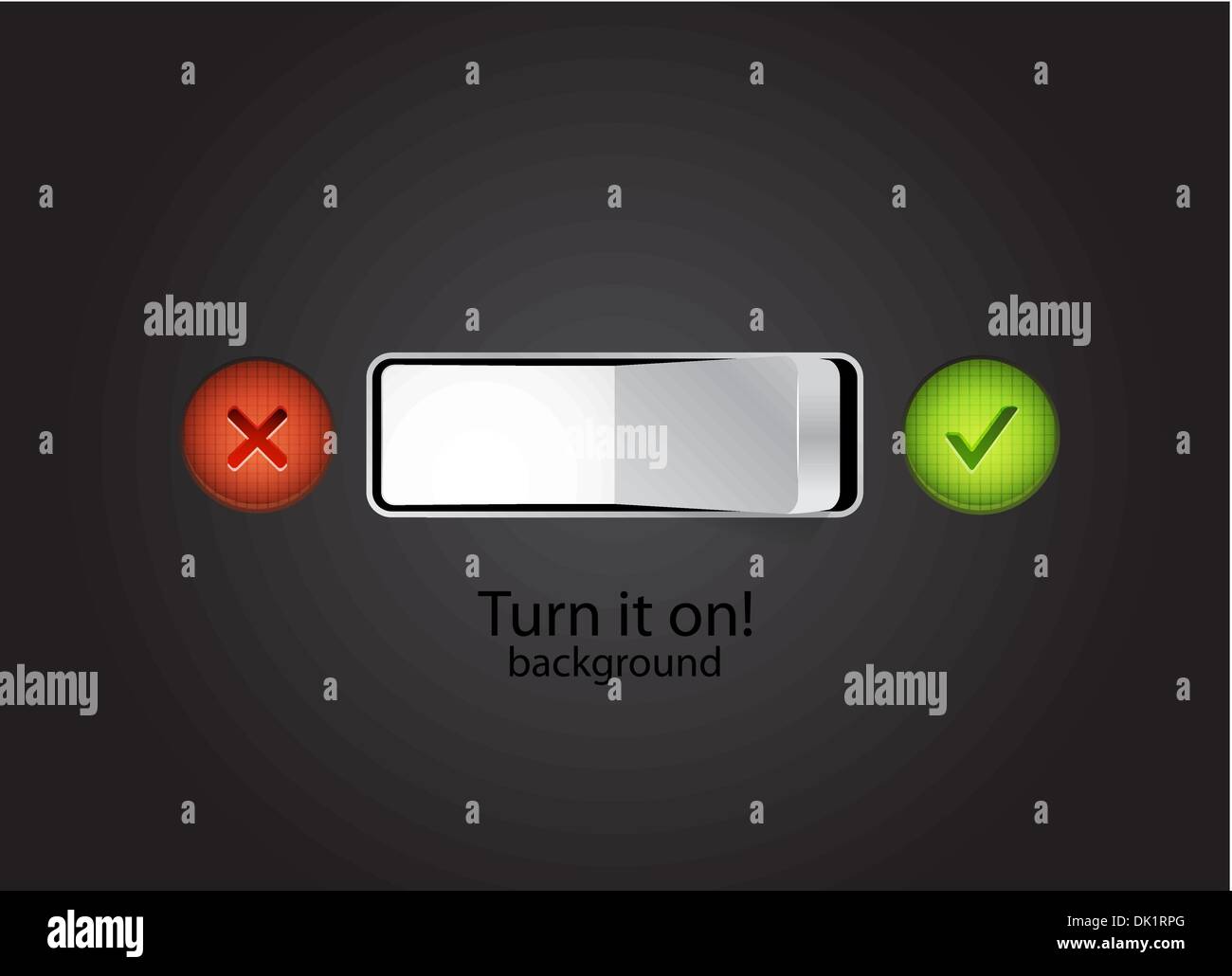 Toggle switch on black background Stock Vector Image & Art - Alamy