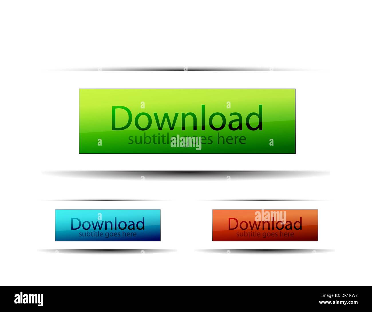 Vector color glossy glass buttons Stock Vector Image & Art - Alamy