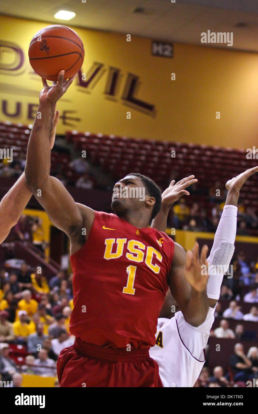 Jan. 27, 2011 - Tempe, Arizona, United States of America - USC forward ...