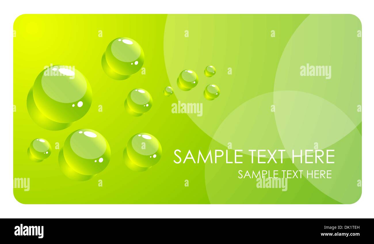 Natural water drops green design Stock Vector Image & Art - Alamy