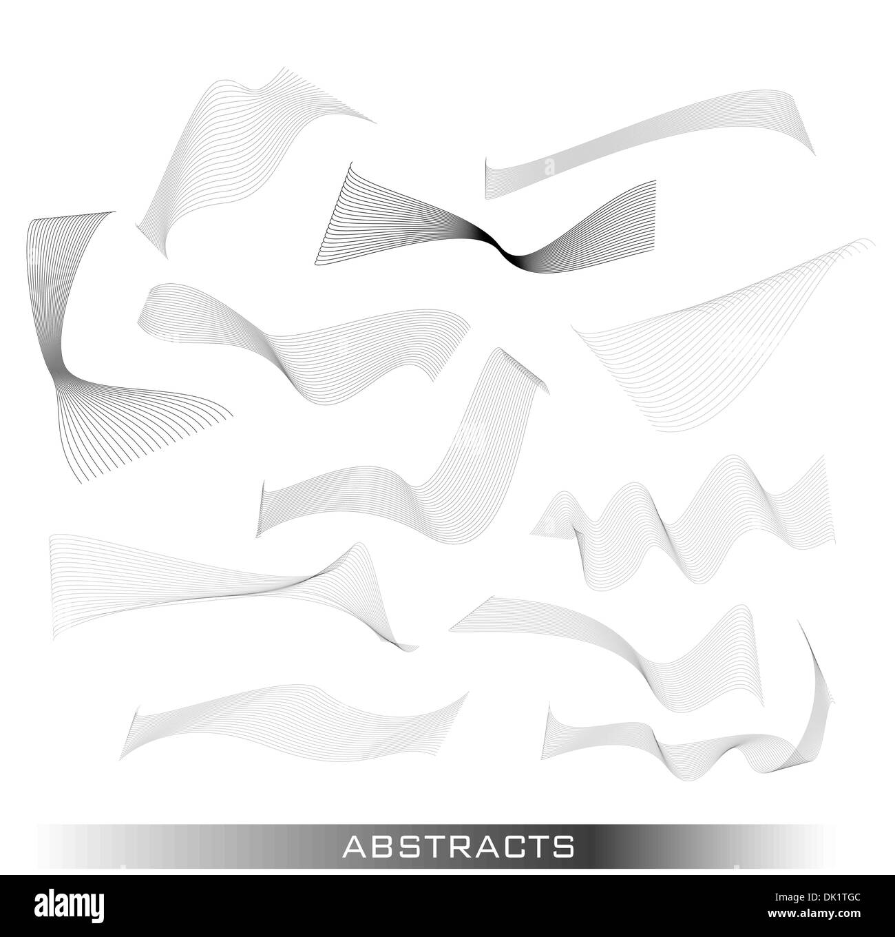 Vector abstract lines in black Stock Vector Image & Art - Alamy